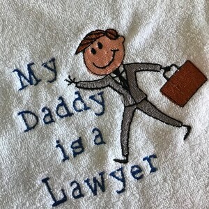Baby Bib - My Daddy is a Lawyer - Career Bibs - Daddy Bib - Shower Gift ...