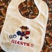 Baby Bib - Giant Girls "go Giants" - NY Giants Bib - NY Giants ...