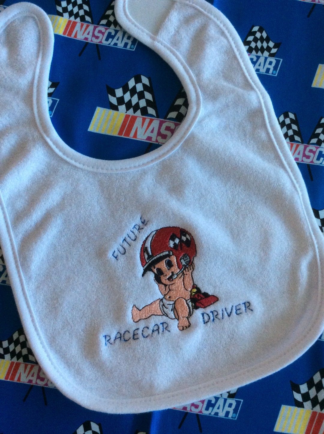 Baby Bib Future Racecar Driver, Race Car, Daytona 500, NASCAR, Formula ...