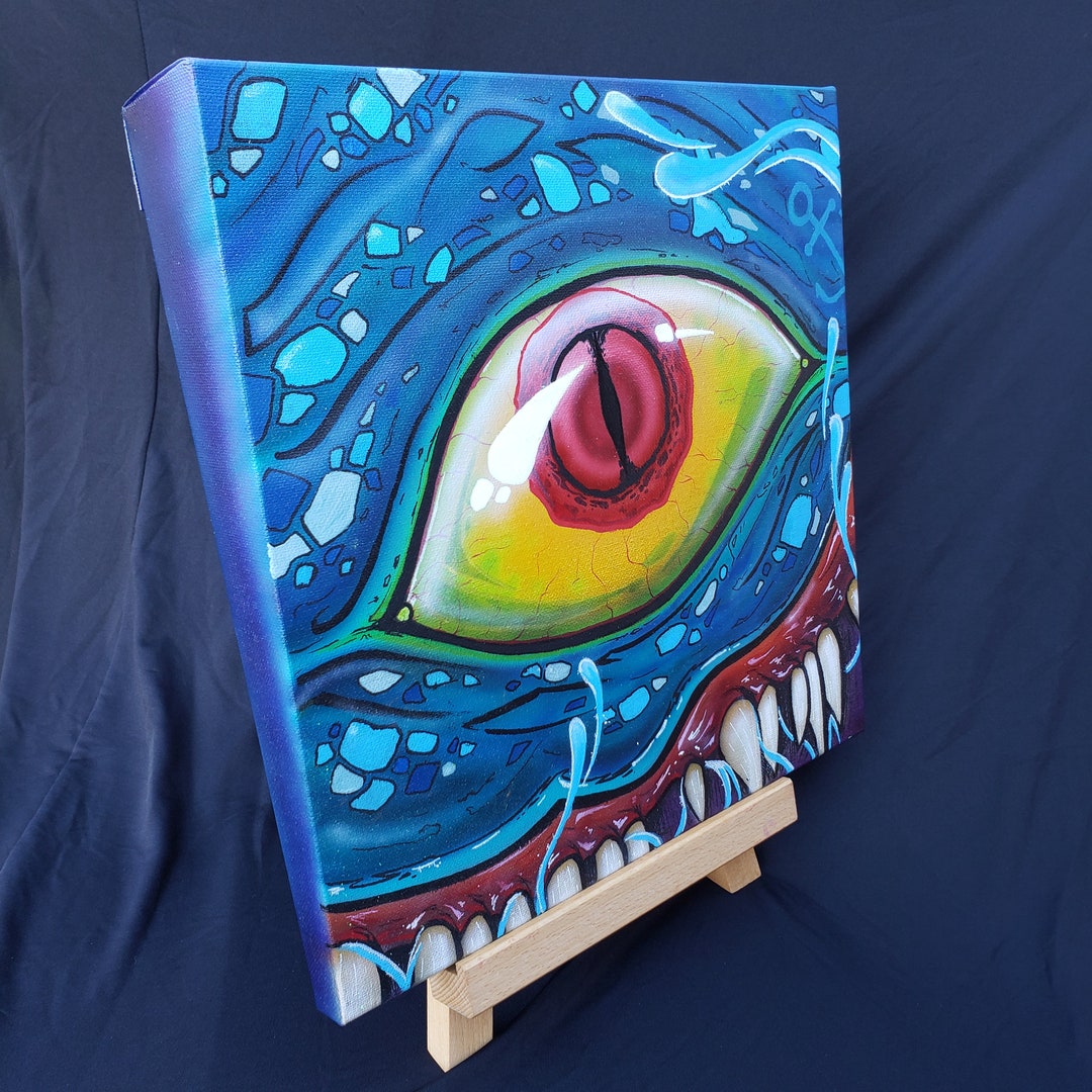 EYE SAY HELLO Original Art, Graffiti, Eyeball, Monster - Etsy