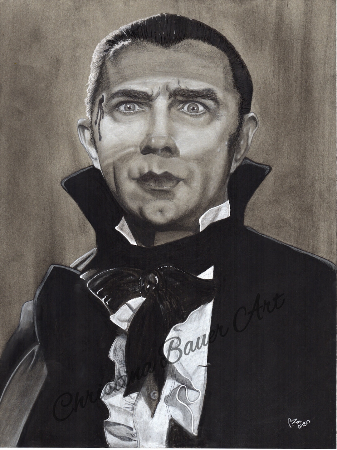 PRINT - Bela Lugosi - Dracula Drawing - Etsy