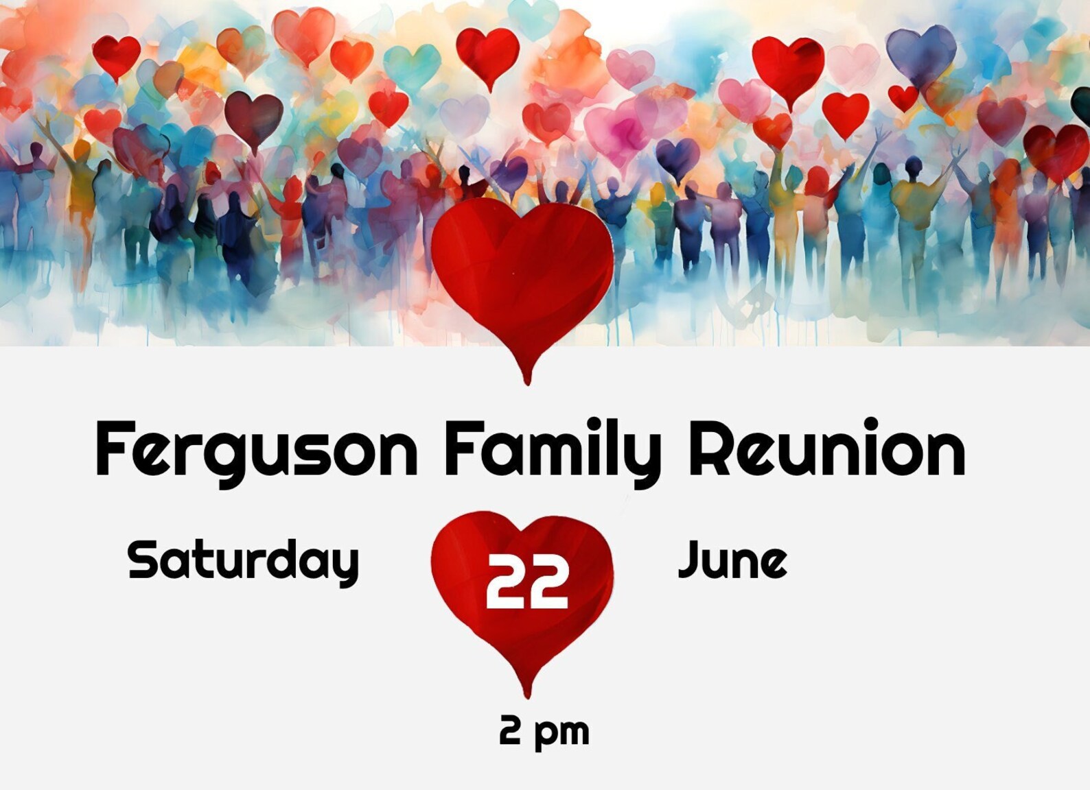 Family Reunion Reunion Invitation Invitation Hearttemplate Edit and ...
