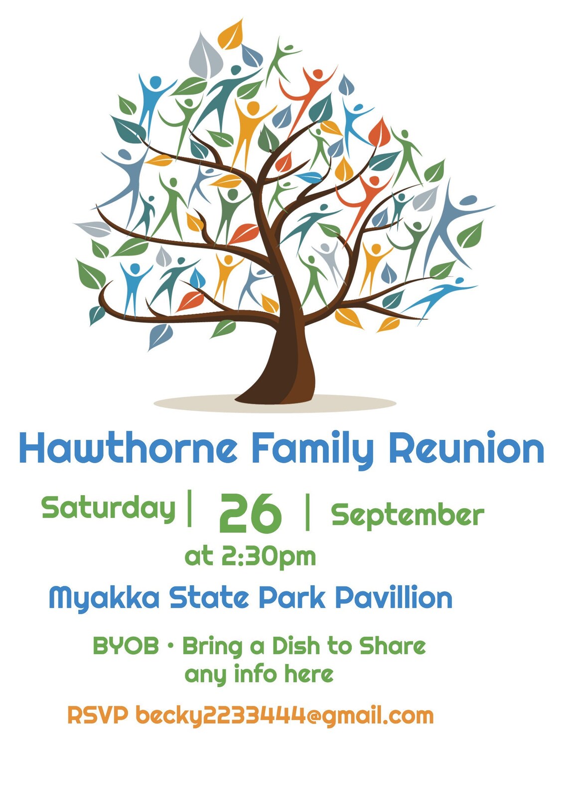 Family Reunion Invitation Template Edit and Download - Etsy