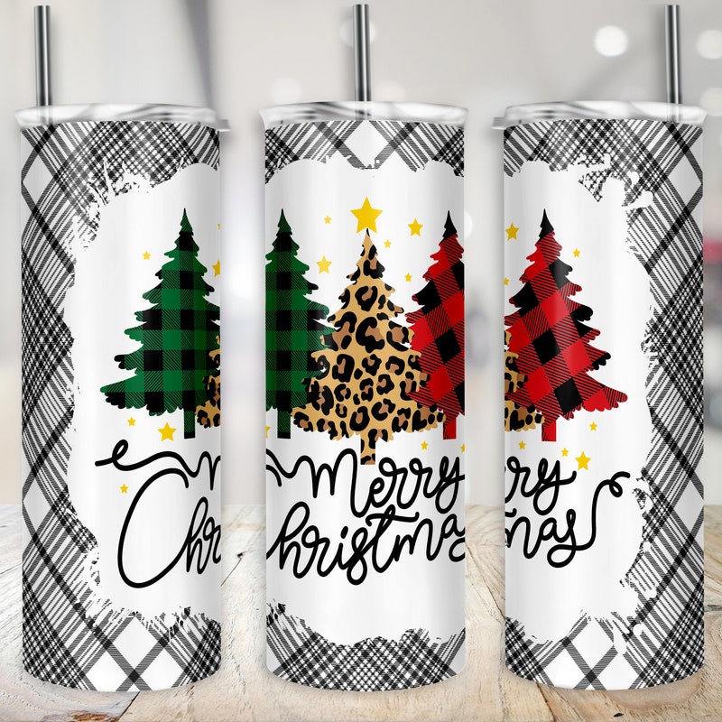 Buffalo Plaid Cups - Etsy