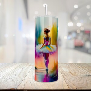 Prima Ballerina Tumbler Wrap Watercolor Ballet Cup Ballet - Etsy