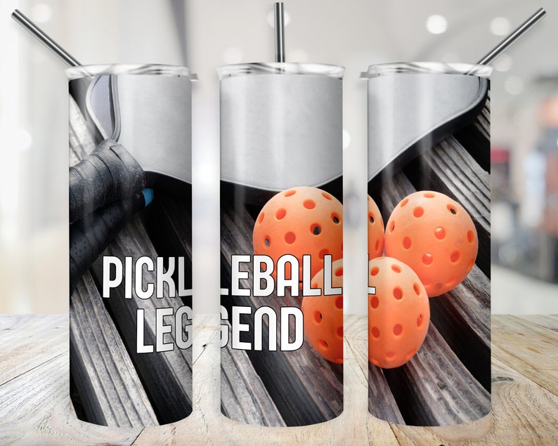 Pickleball Legend Tumbler Wrap 20 Oz Sublimation Father's - Etsy
