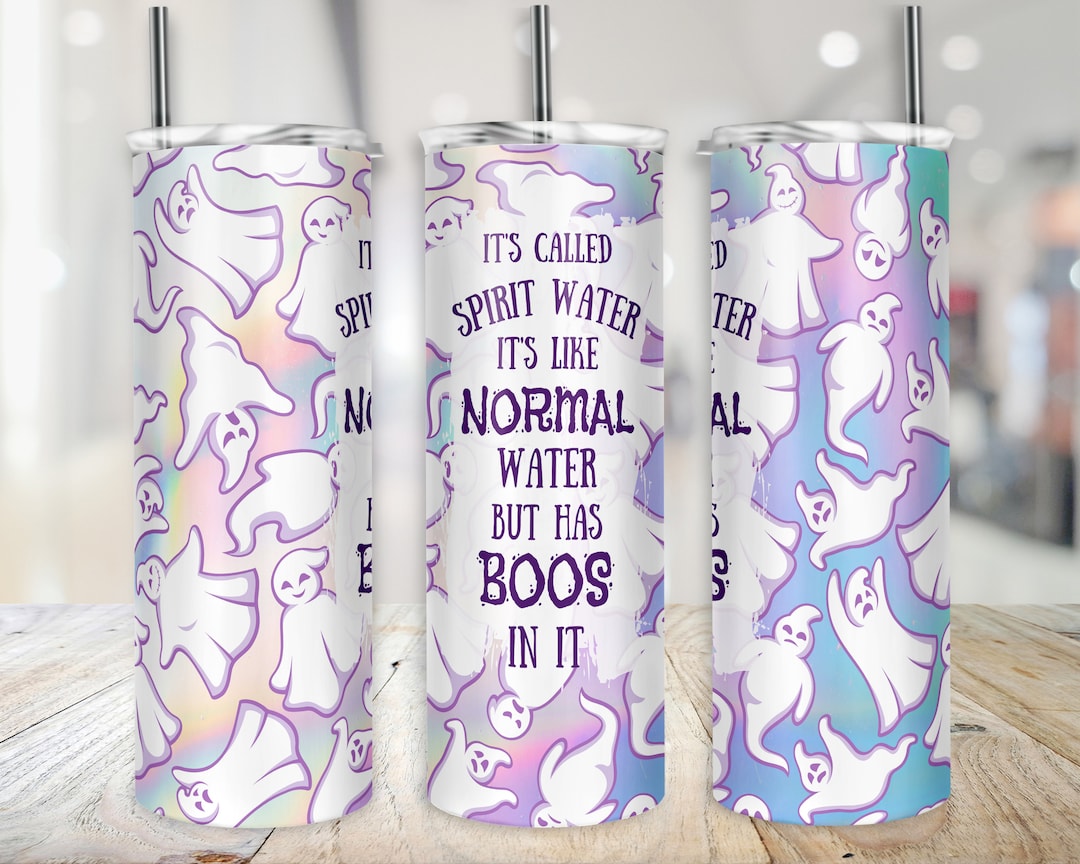 Spirit Water Boos Halloween Tumbler 20 Oz Sublimation Digital Design ...