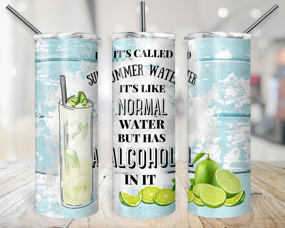 Summer Water Alcohol Tumbler Design 20 Oz Sublimation Digital Download ...