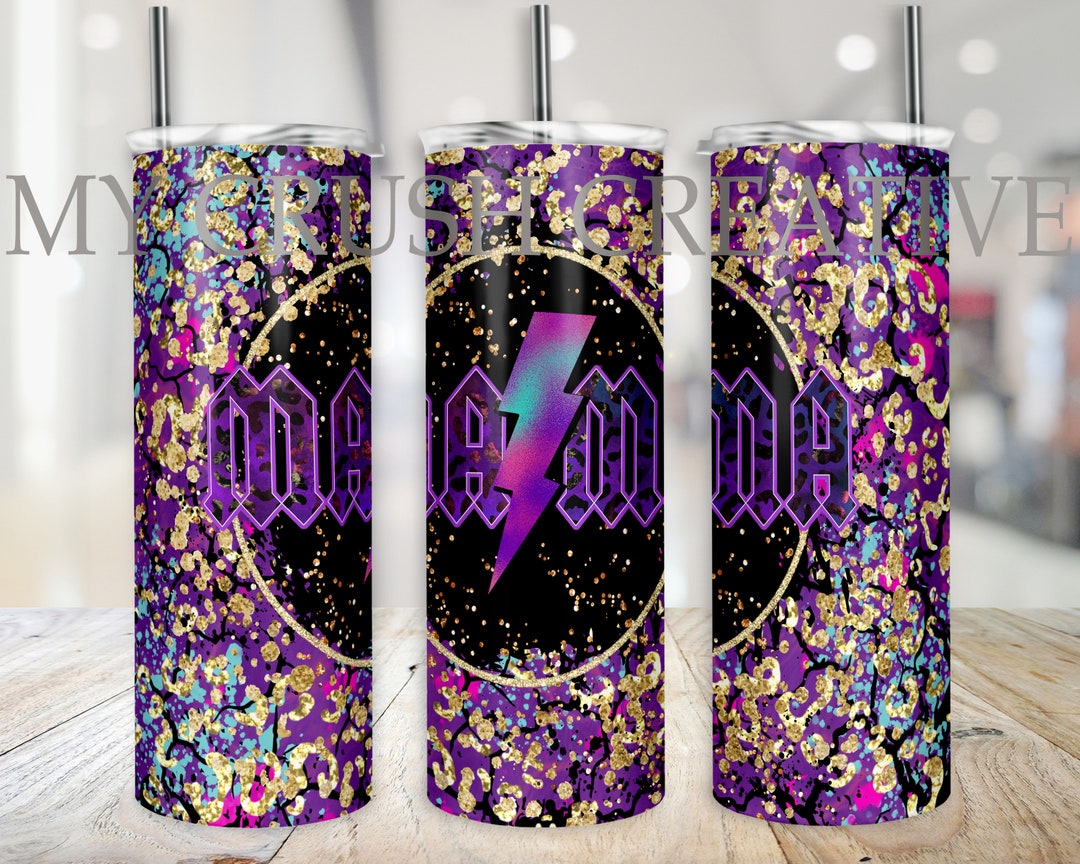 Metal Mama Tumbler Wrap 20 Oz PNG Digital Design Sublimation Skinny ...
