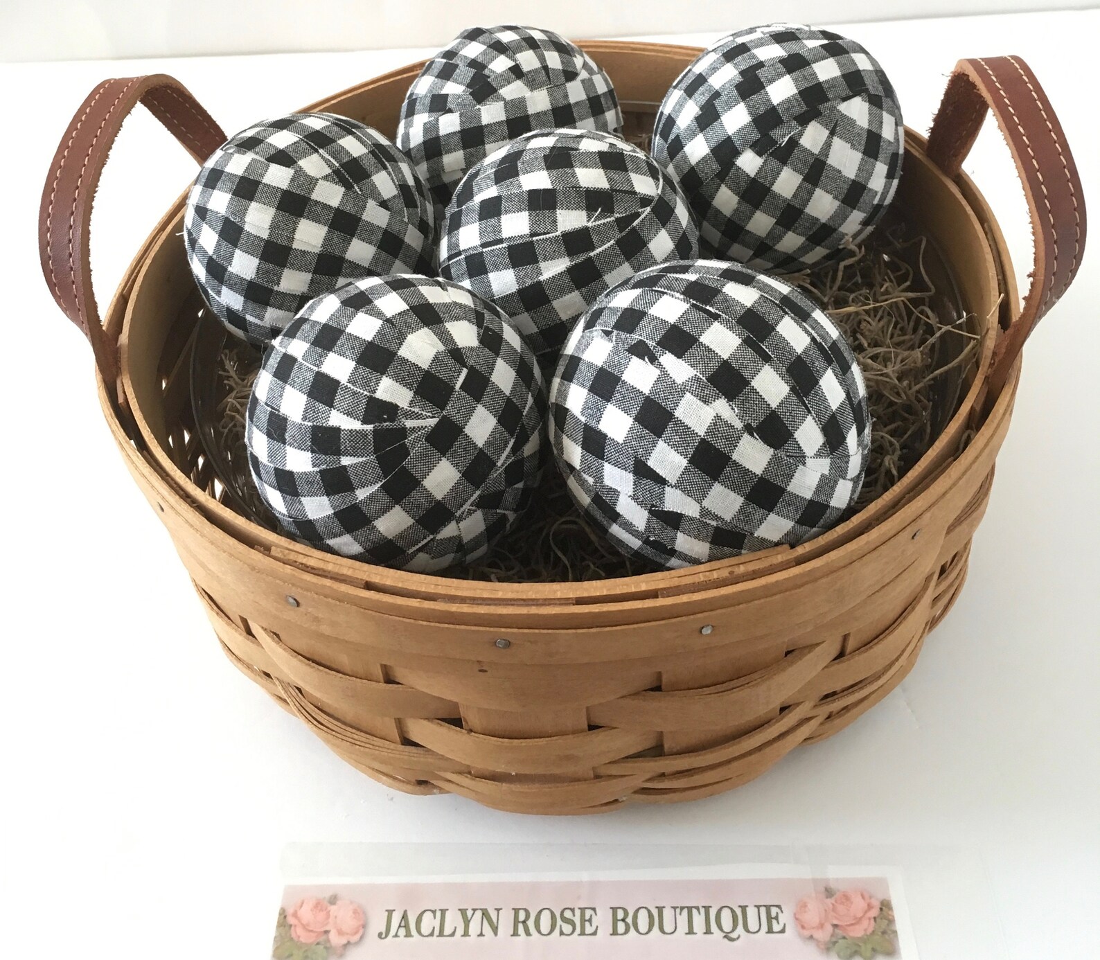 Rag Ball Bowl Fillers Buffalo Plaid Rag Balls Black Check - Etsy
