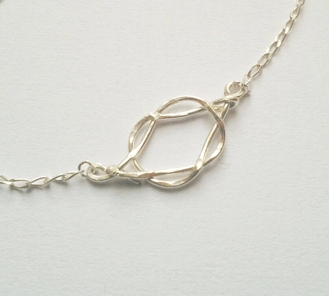 Love Knot Bracelet/anklet Gold/silver Celtic Knot Anklet/bracelet ...