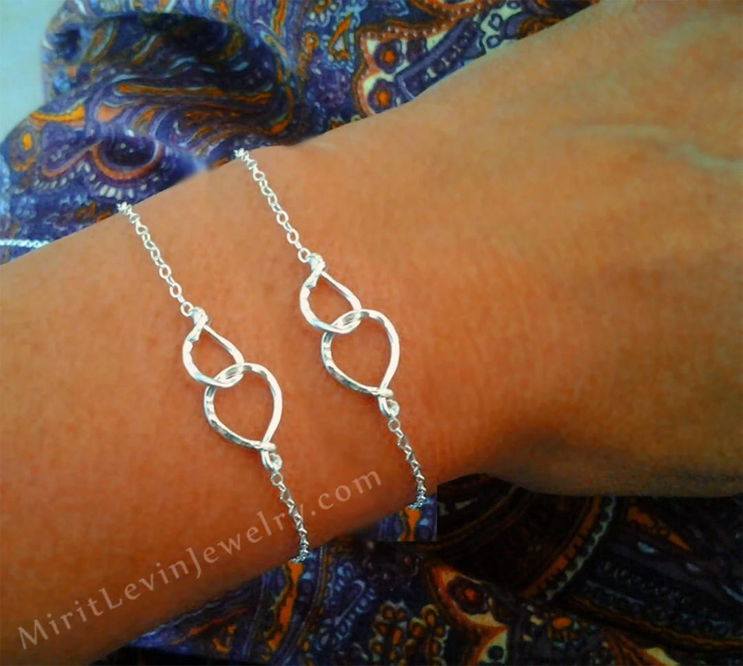 Mother Daughter 2 Bracelet Set Matching Bracelets Mothers Day Jewelry 2 ...