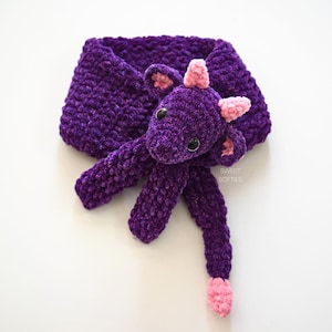Dragon Scarf Crochet Pattern · Amigurumi Fantasy Creature Doll DIY ...