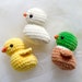 Pocket Duckling Crochet Pattern · Good Luck Duck Amigurumi Tutorial ...
