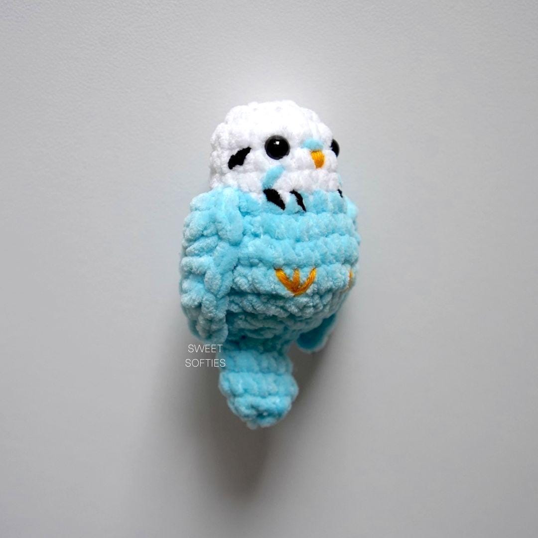 Pocket Parrots Crochet Pattern · Amigurumi Bird Tutorial DIY Plush Yarn ...