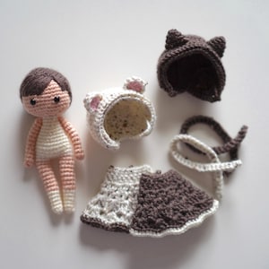 3-in-1 Amigurumi Doll Pattern Bundle Mori Girl Crochet DIY Tutorial ...
