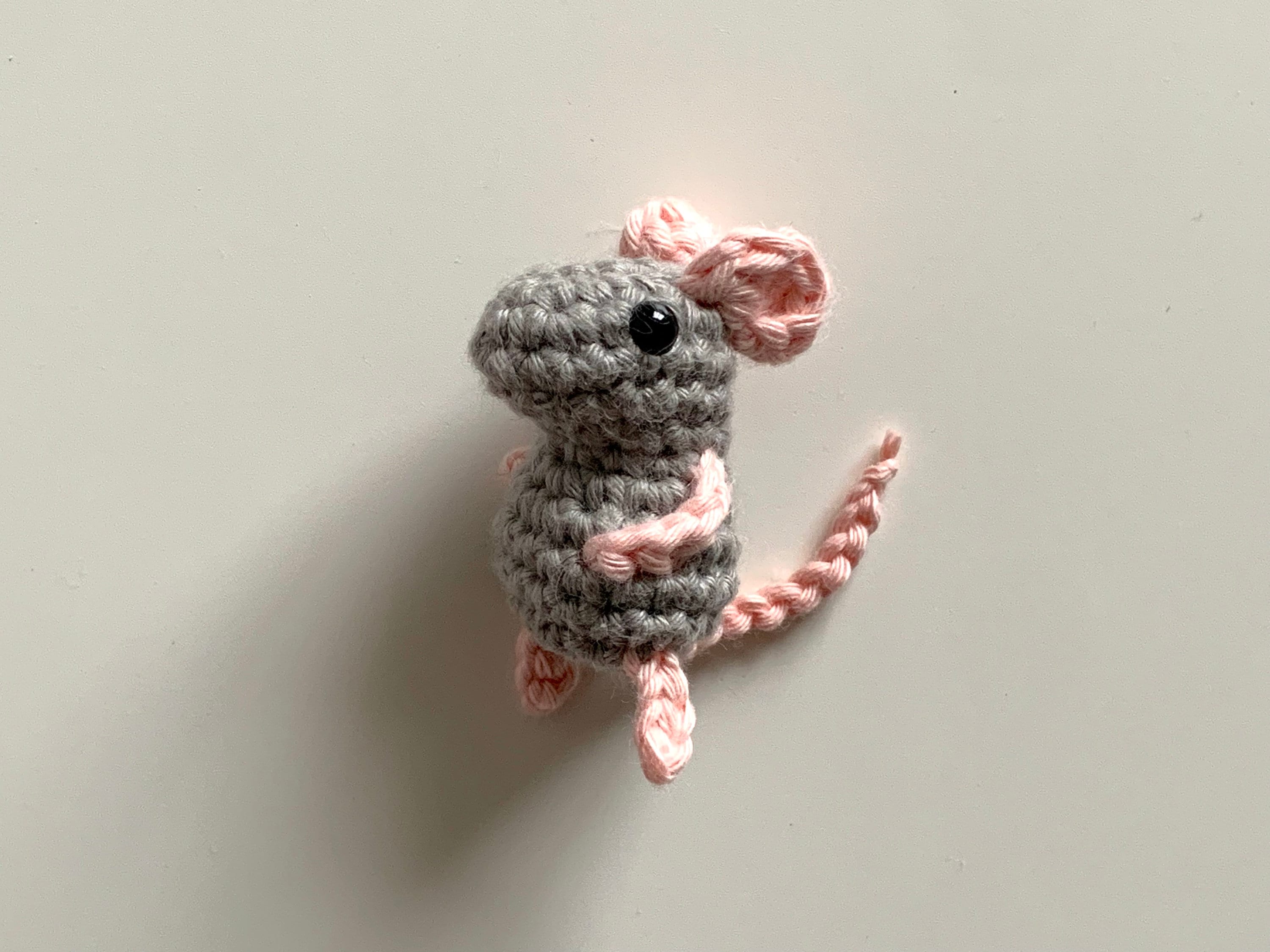 Pocket Mouse Crochet Pattern · No Sew Amigurumi Tutorial Keychain Charm ...