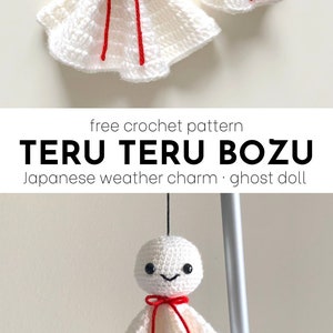Teru Teru Bozu Crochet Pattern · Amigurumi Ghost Doll Japanese Weather ...