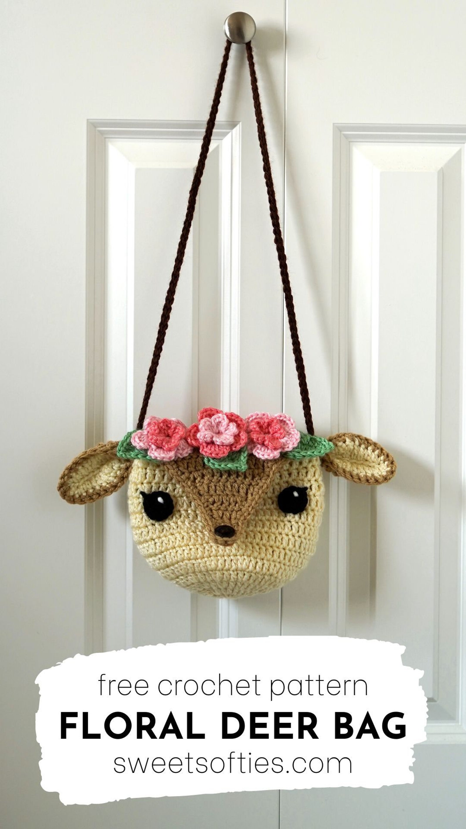 Floral Deer Bag Free Crochet Pattern PDF Tutorial DIY - Etsy