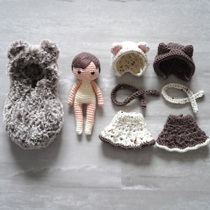 3-in-1 Amigurumi Doll Pattern Bundle Mori Girl Crochet DIY Tutorial ...