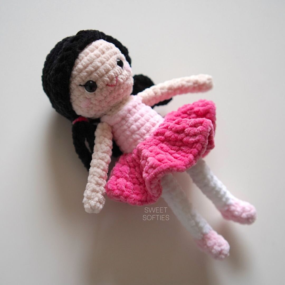 Lena the Ballerina Doll Crochet PDF Patternlow Sew Amigurumi Ballet ...