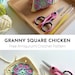 Granny Square Chicken Crochet Pattern · DIY Yarn Fiber Art Tutorial ...
