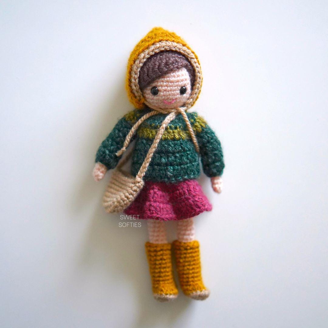 Fern the Autumn Doll Crochet PDF Pattern · no-sew Amigurumi Body Base ...