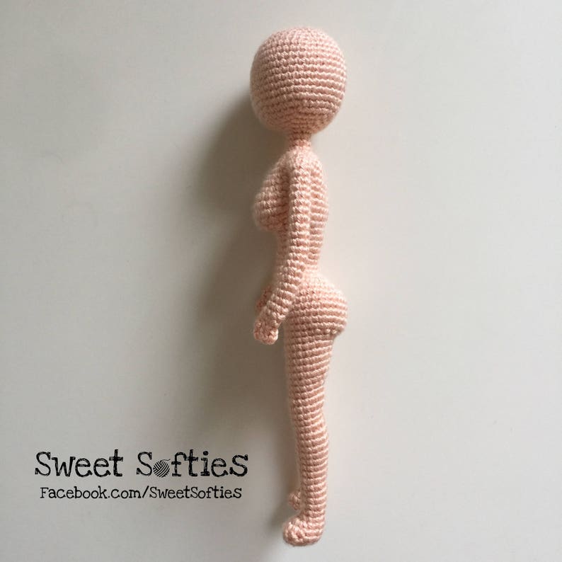 Curvy Female Doll Base No Sew - Amigurumi Crochet Pattern Girl Woman ...