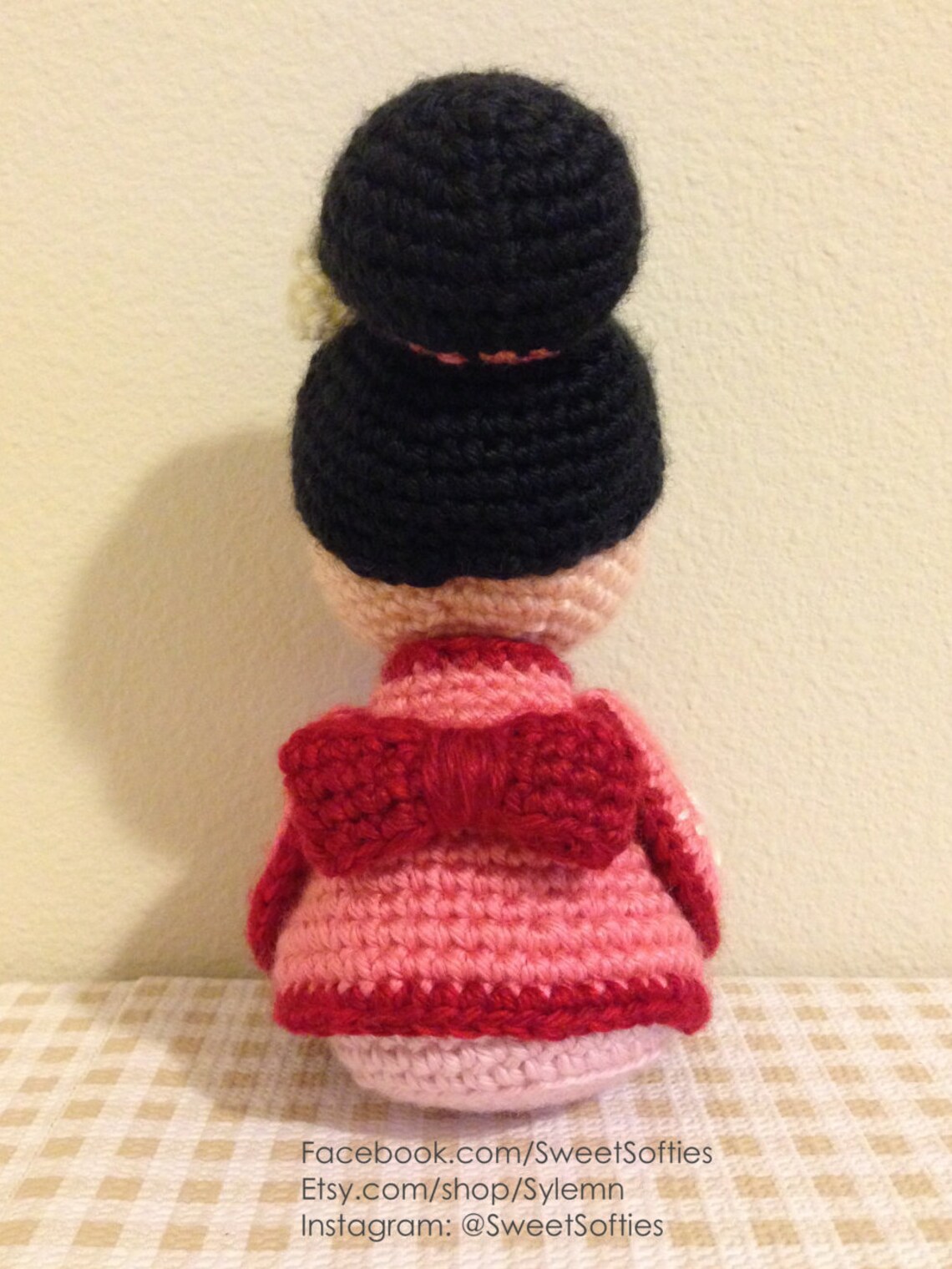 Amigurumi Crochet Doll Pattern - Japanese Kimono Doll, Anime Girl ...
