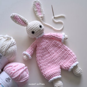 Cuddle Bunny Ragdoll Lovey Amigurumi Crochet Pattern · DIY Tutorial ...