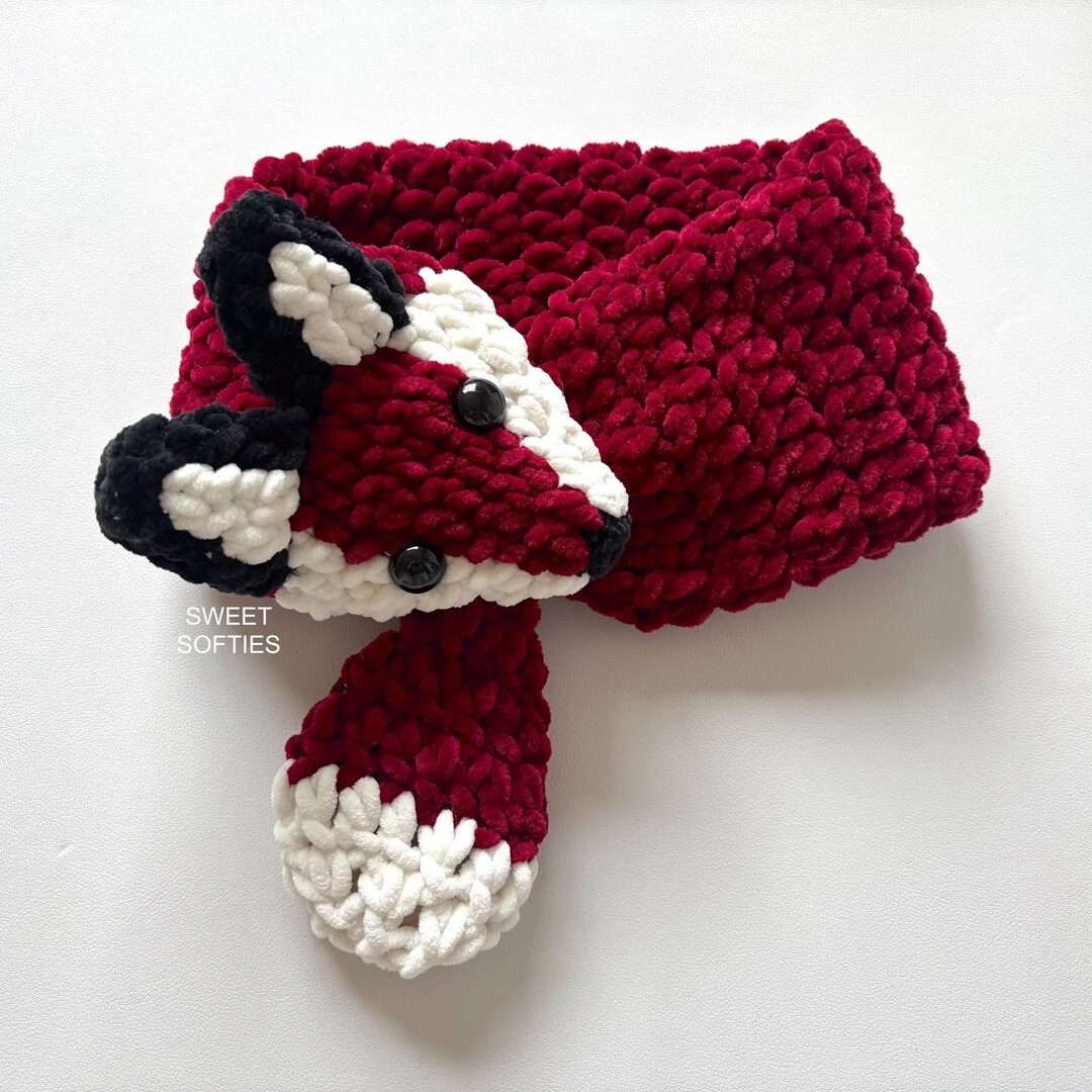 Fox Tail Scarf Crochet Pattern · Amigurumi Woodland Forest Doll DIY ...