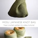MOSU BAG, Japanese Knot Bag Pattern Crochet Pattern · DIY Tutorial ...