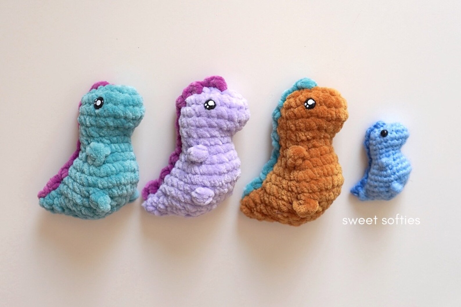TINY-REX the Pocket Dino Amigurumi Crochet Pattern Free DIY - Etsy