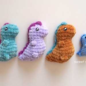TINY-REX the Pocket Dino Amigurumi Crochet Pattern · Free DIY Video ...