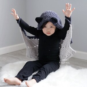 Hooded Bat Cape Crochet Pattern · Halloween Costume Cosplay Tutorial ...