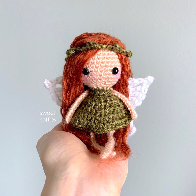 Woodland Leaf Fairy Doll Free Amigurumi Crochet Pattern DIY - Etsy