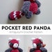 Pocket Red Panda Crochet Pattern · Amigurumi PDF Tutorial Baby Stuffed ...