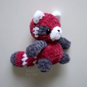 Pocket Red Panda Crochet Pattern · Amigurumi PDF Tutorial Baby Stuffed ...