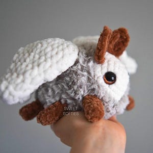 Stella the Silk Moth Crochet Pattern · Amigurumi Moth Doll DIY Plush ...
