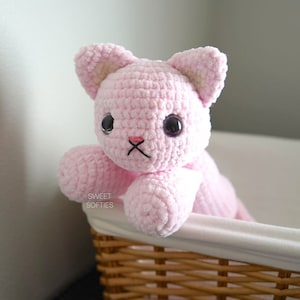 Cat the Floppy Friend Crochet Pattern · Low-sew Amigurumi Tutorial DIY Yarn Fiber Art Kitty ...