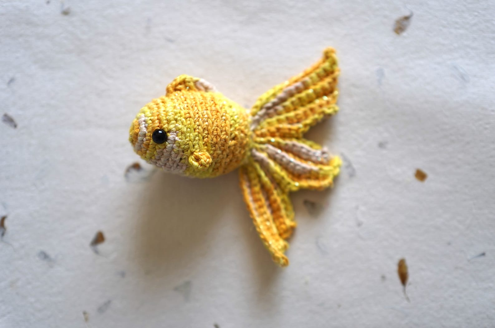 Mosaic Goldfish Crochet Pattern Fish Amigurumi Tutorial Keychain Charm ...