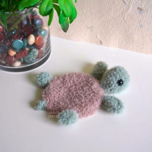 Turtle Mug Rug Crochet Pattern · Low-sew Amigurumi Cup Coaster Tutorial ...