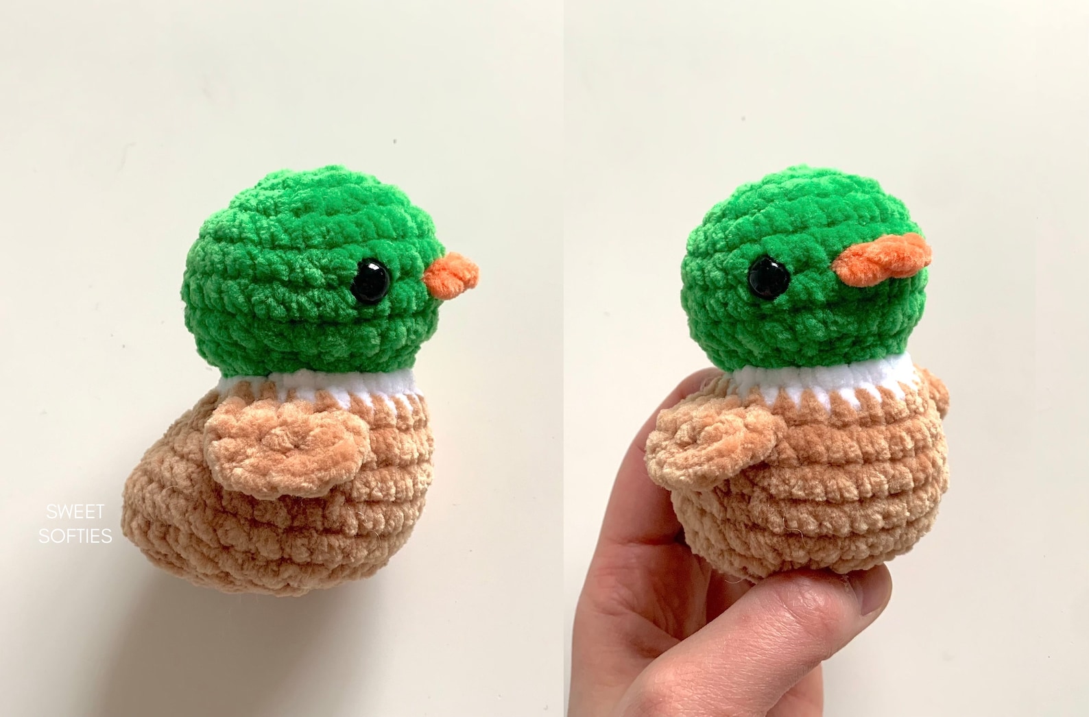 Pocket Duckling Crochet Pattern Good Luck Duck Amigurumi Tutorial ...