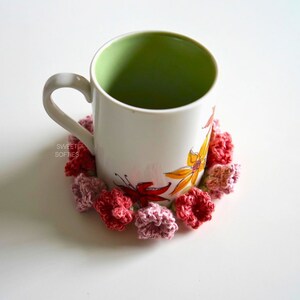 Rose Bouquet Coaster Crochet Pattern · 2 Flower Variations, Young ...