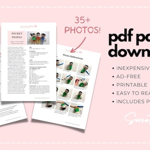 Pocket People Crochet Pattern · Amigurumi Tutorial Keychain Charm No ...