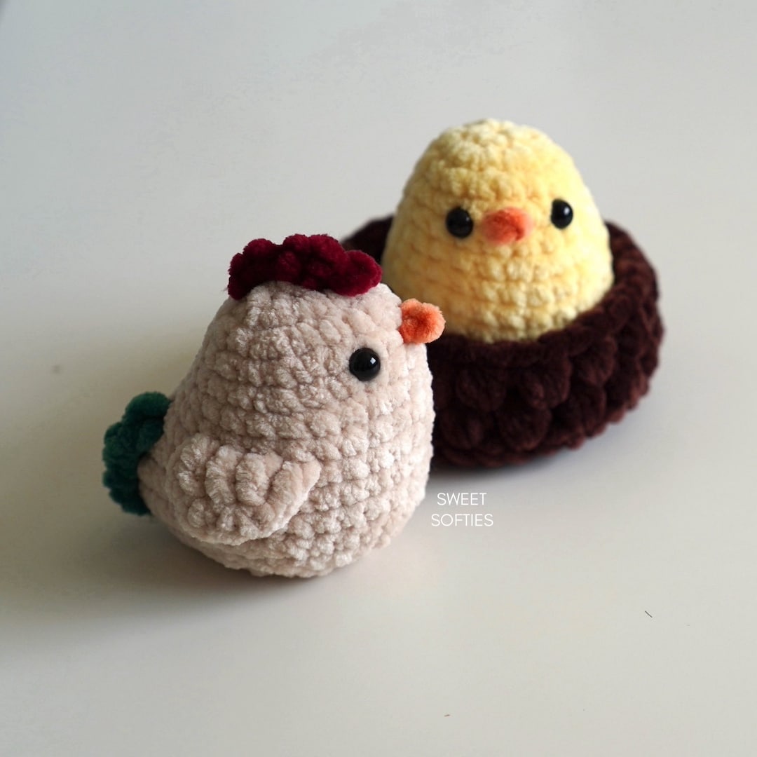 Pocket Chicken Family · Amigurumi Crochet Pattern for Baby Chick Mother ...