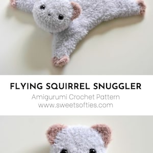 Flying Squirrel Snuggler Crochet Pattern · Low-sew Amigurumi Tutorial ...