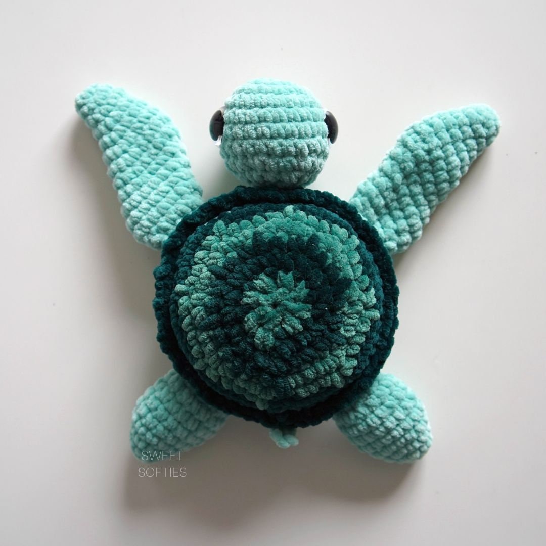 No-sew Sea Turtle Crochet Pattern · Amigurumi Tutorial Low Sew ...