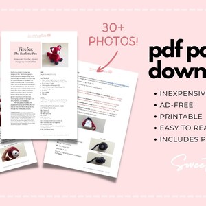 Firefox the Realistic Fox Crochet Pattern · Amigurumi Tutorial Low Sew ...