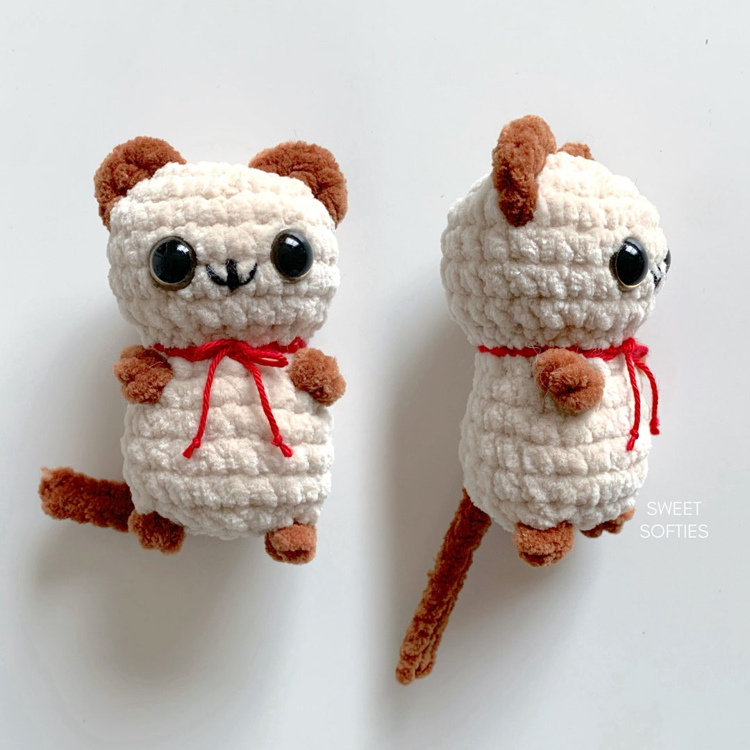 Pocket Kitty Cat Crochet Pattern · No Sew Amigurumi Tutorial Keychain ...